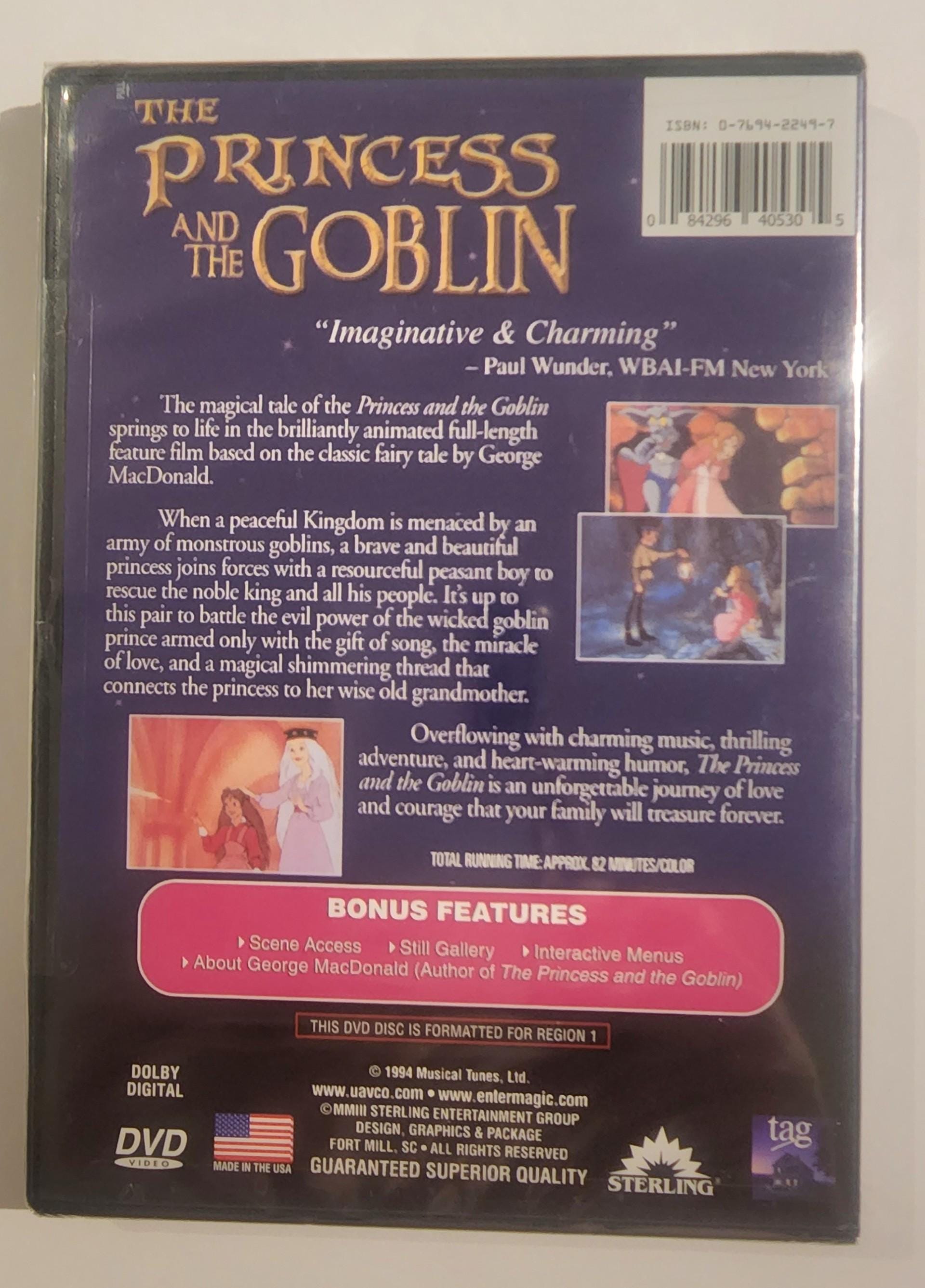The Princess and the Goblin DVD 1991 Animated Claire Bloom NEW & SEALED ...