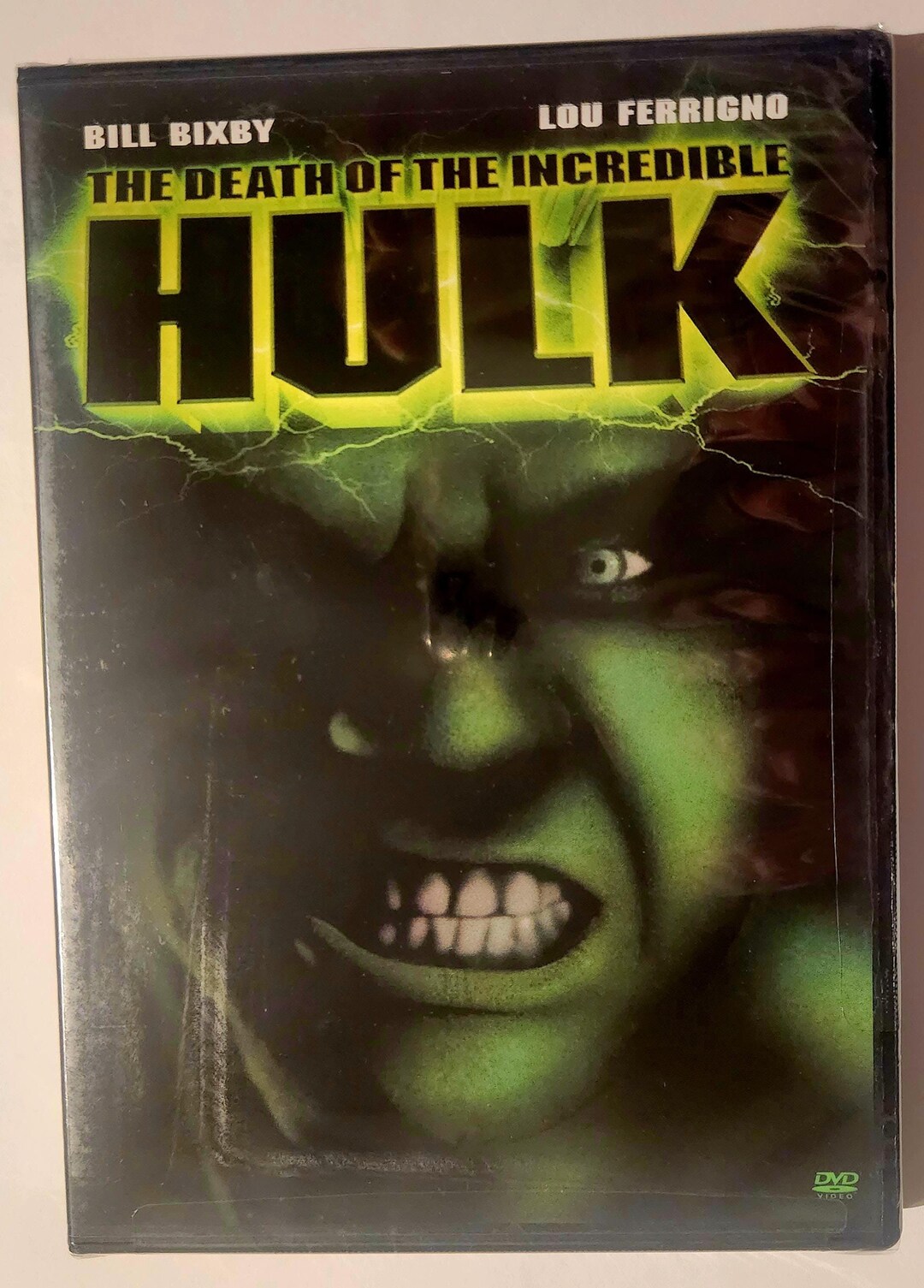 The Death of the Incredible Hulk DVD Lou Ferrigno Bill Bixby Vintage ...