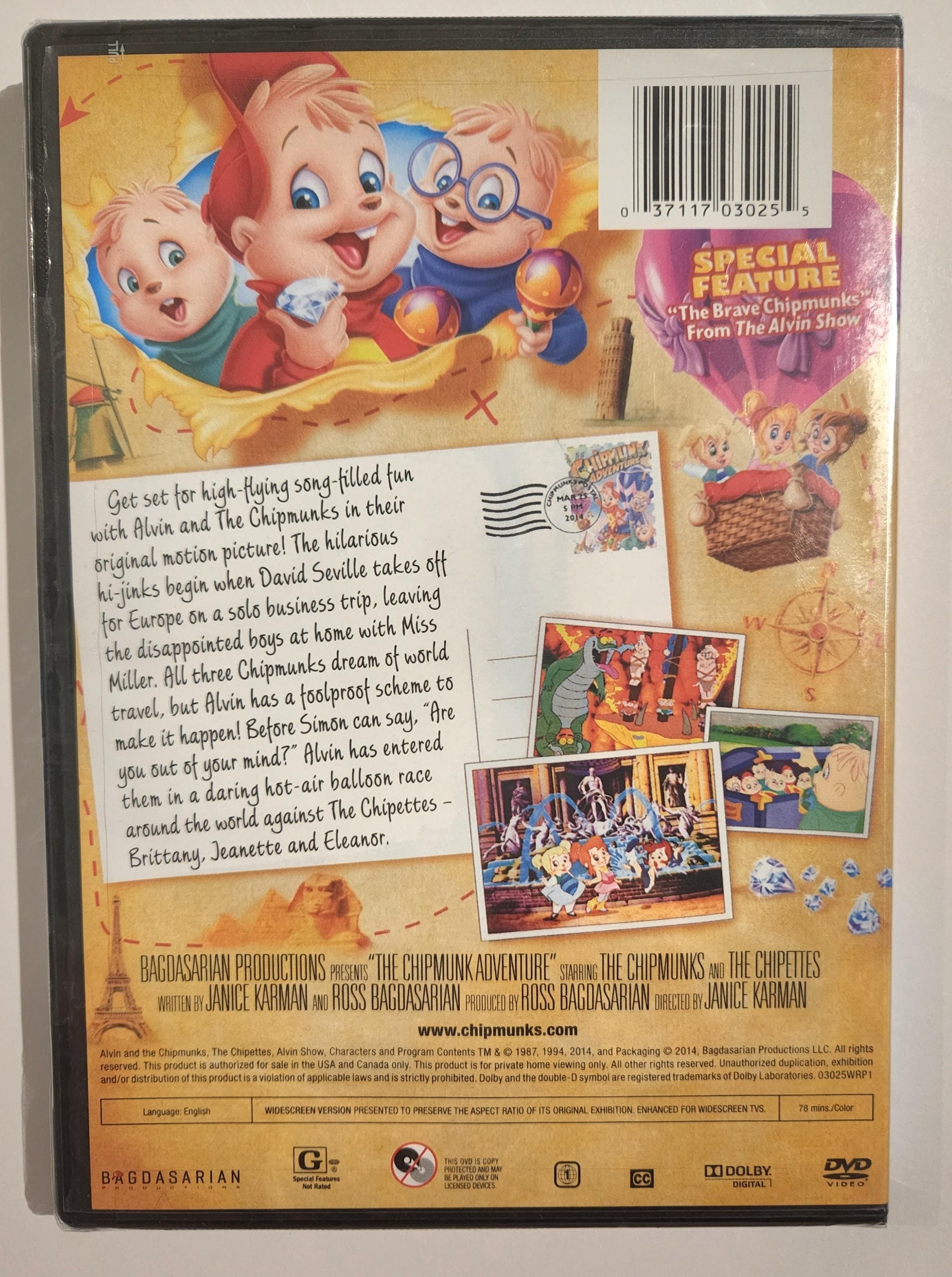 The Chipmunk Adventure DVD NEW & SEALED Alvin's Diamond Edition Vintage ...