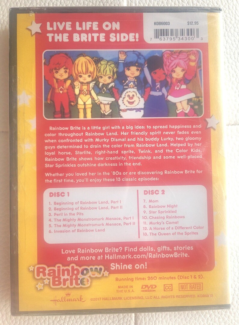 Rainbow Brite the Complete Collection Hallmark 2 DVD Set 1985 NEW ...