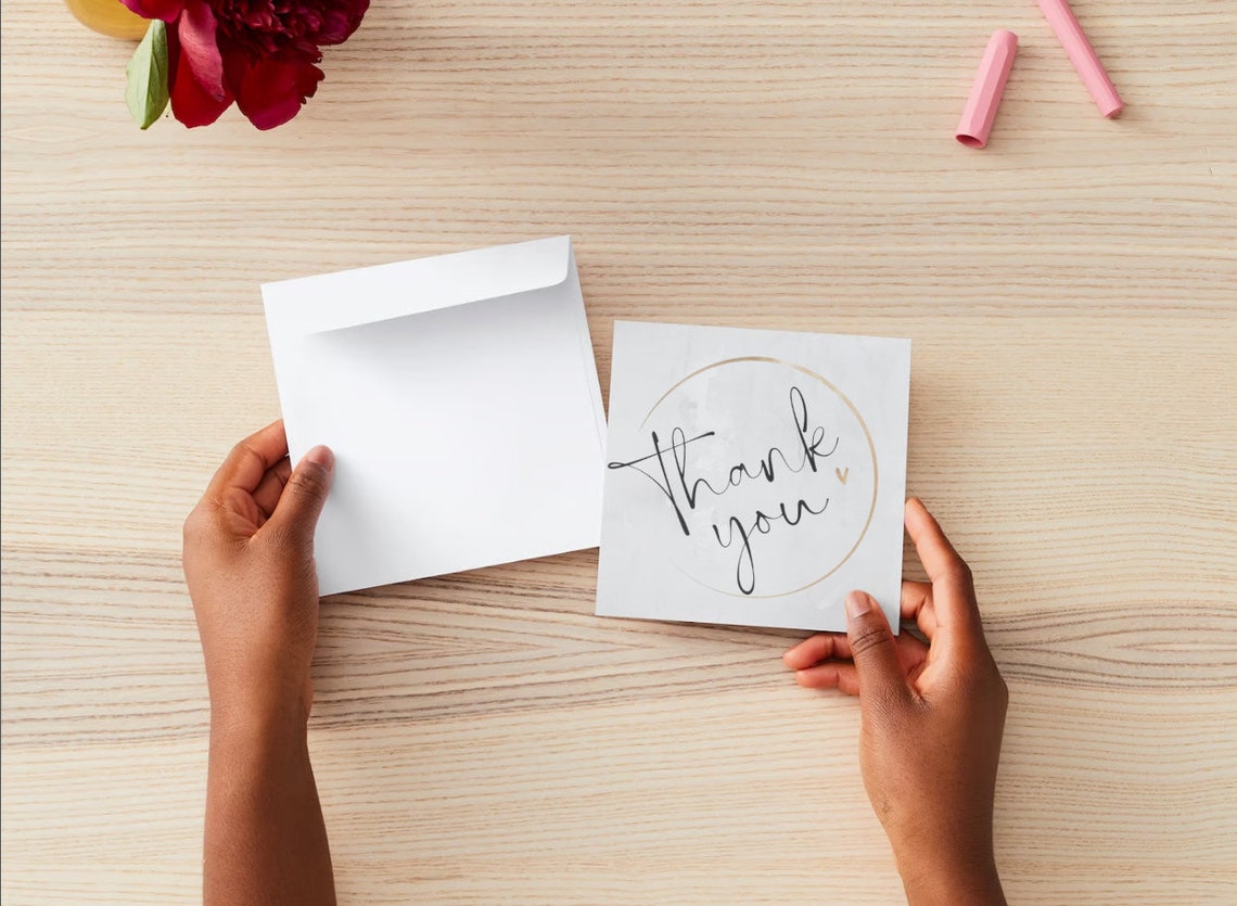 Printable Thank You Card Design - Etsy