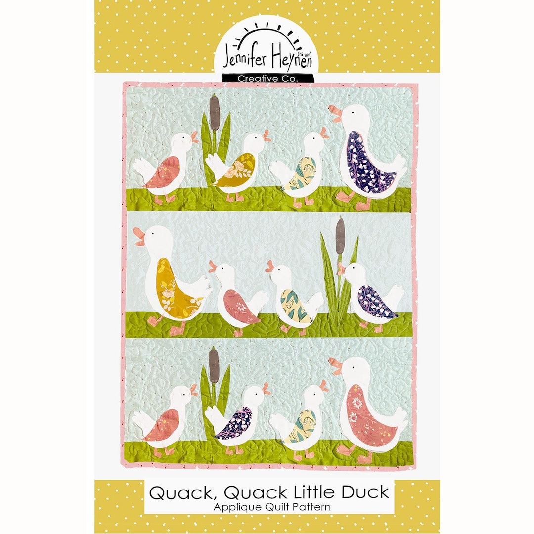 Quack, Quack, Little Duck Applique Quilt Pattern - Pdf Digital File - Etsy