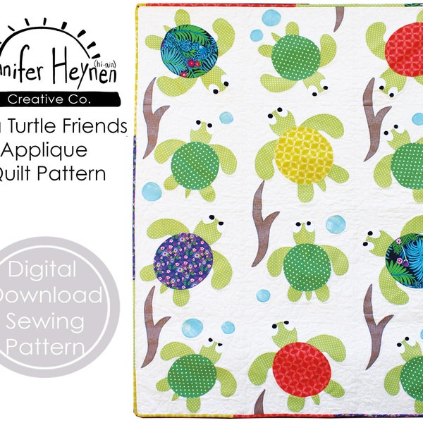 Turtle Applique Patterns - Etsy