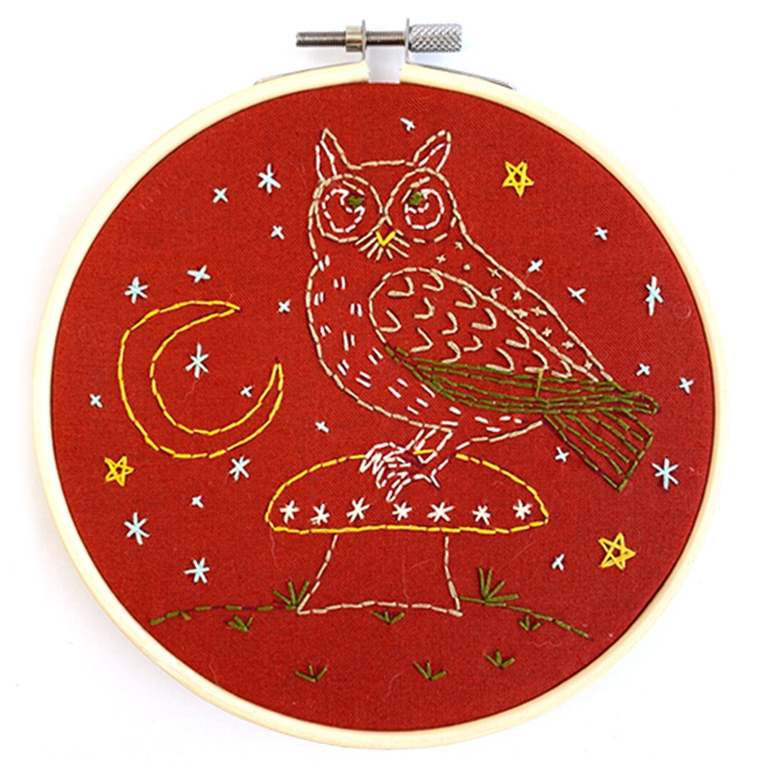 Owl Embroidery Pattern - PDF - Etsy