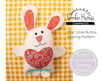 Bunny Softie PDF Sewing Pattern George Cuddle Bunny Rabbit Soft Toy ...
