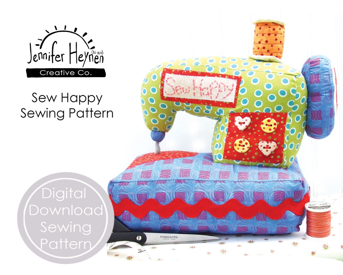 PDF Sewing Machine Sewing Pattern - Sew Happy - Etsy
