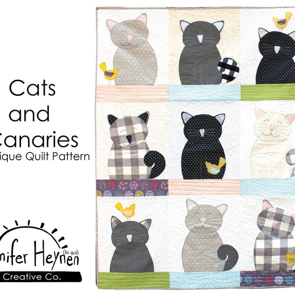Applique Cat Quilt - Etsy