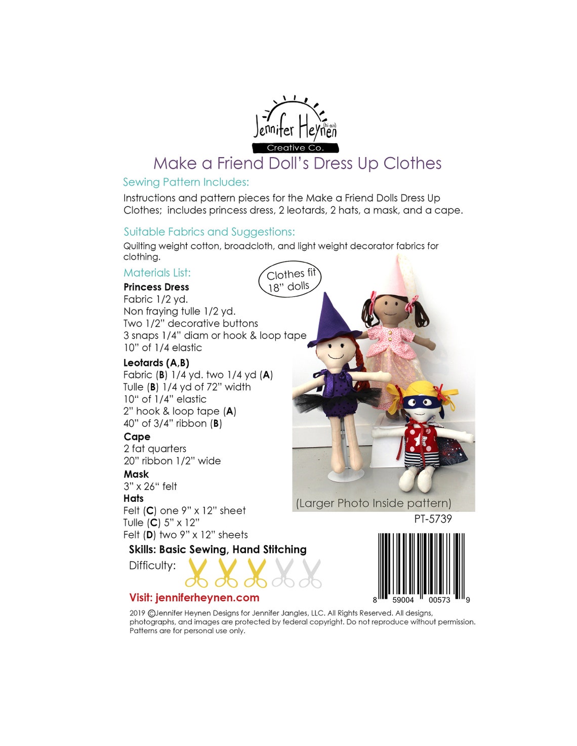 Make a Friend Dress up Clothes Sewing Pattern - Etsy