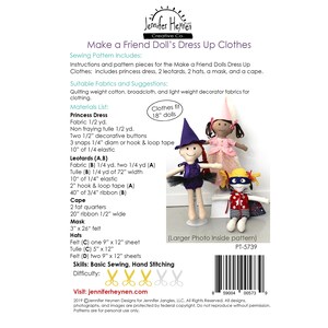 Make a Friend Dress up Clothes Sewing Pattern - Etsy