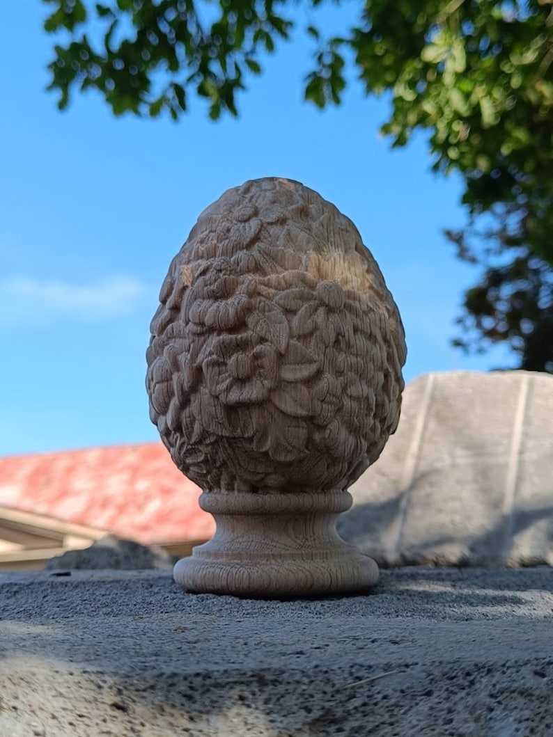 Flowers Wooden Finial Cap for Stair Newel Post - Etsy