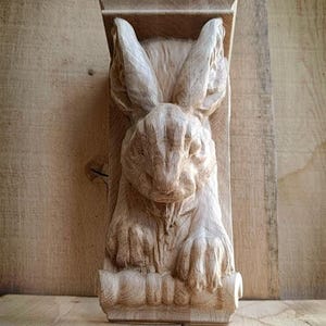 Rabbit Head Wooden Classic Corbel. the Price is for One Piece. - Etsy