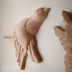 Flying Birds Wooden Wall Decor Set of 3 - Etsy