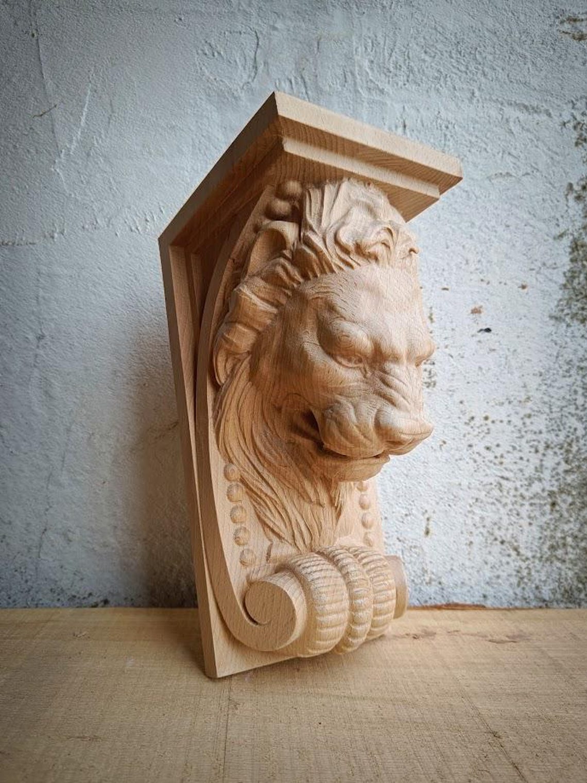 Lion Head Wooden Classic Corbel. the Price is for One Piece. - Etsy