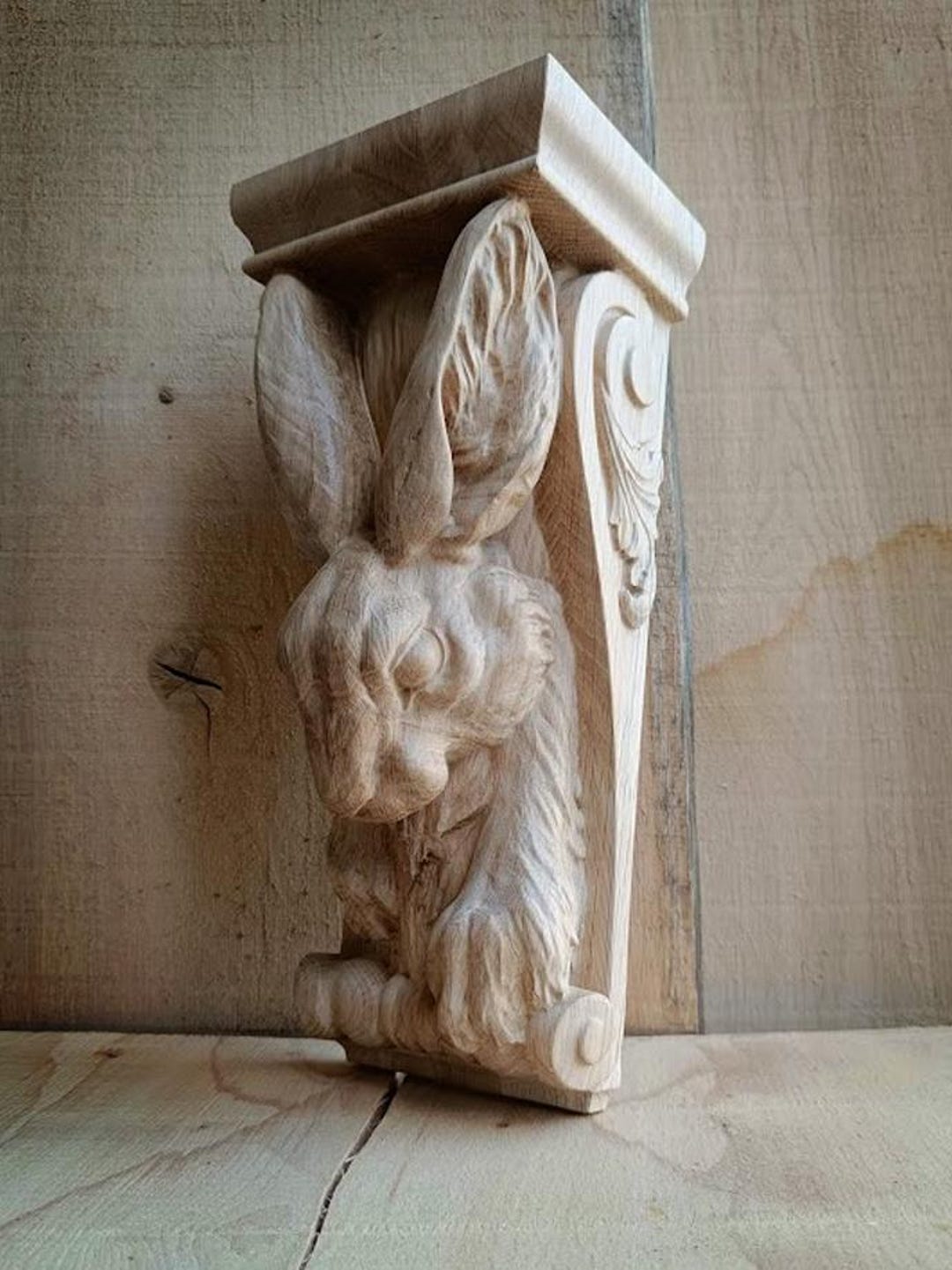 Rabbit Head Wooden Classic Corbel. the Price is for One Piece. - Etsy