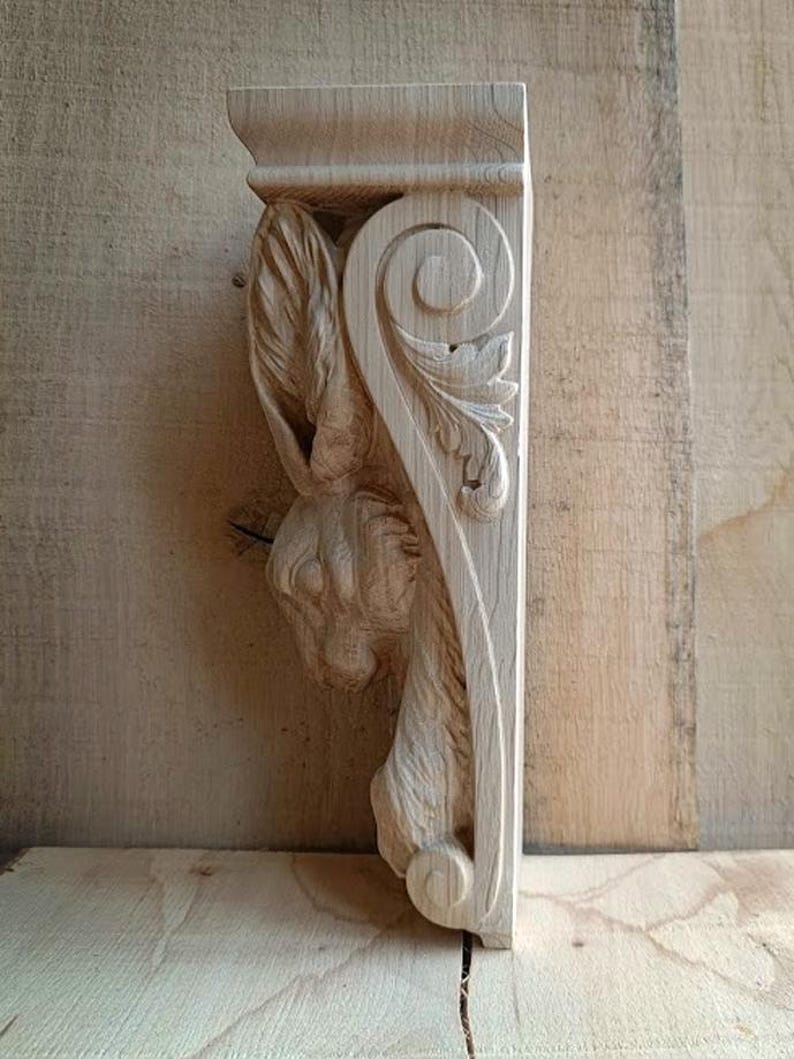 Rabbit Head Wooden Classic Corbel. the Price is for One Piece. - Etsy