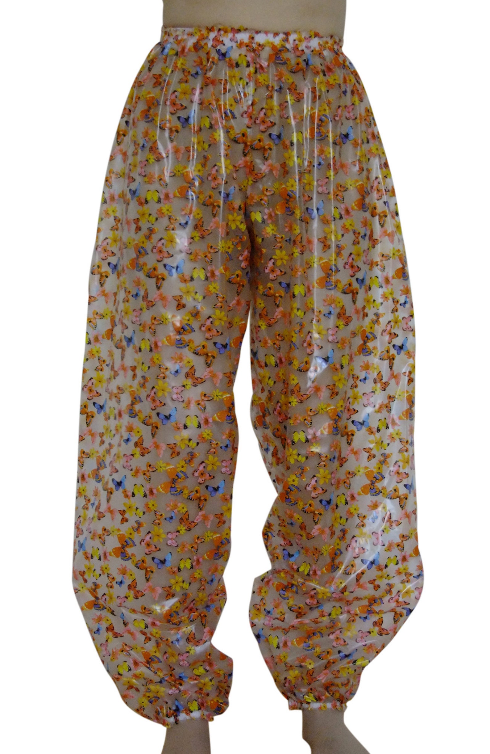 Butterfly Print PVC Trousers jogging Bottoms Joggers Pants - Etsy