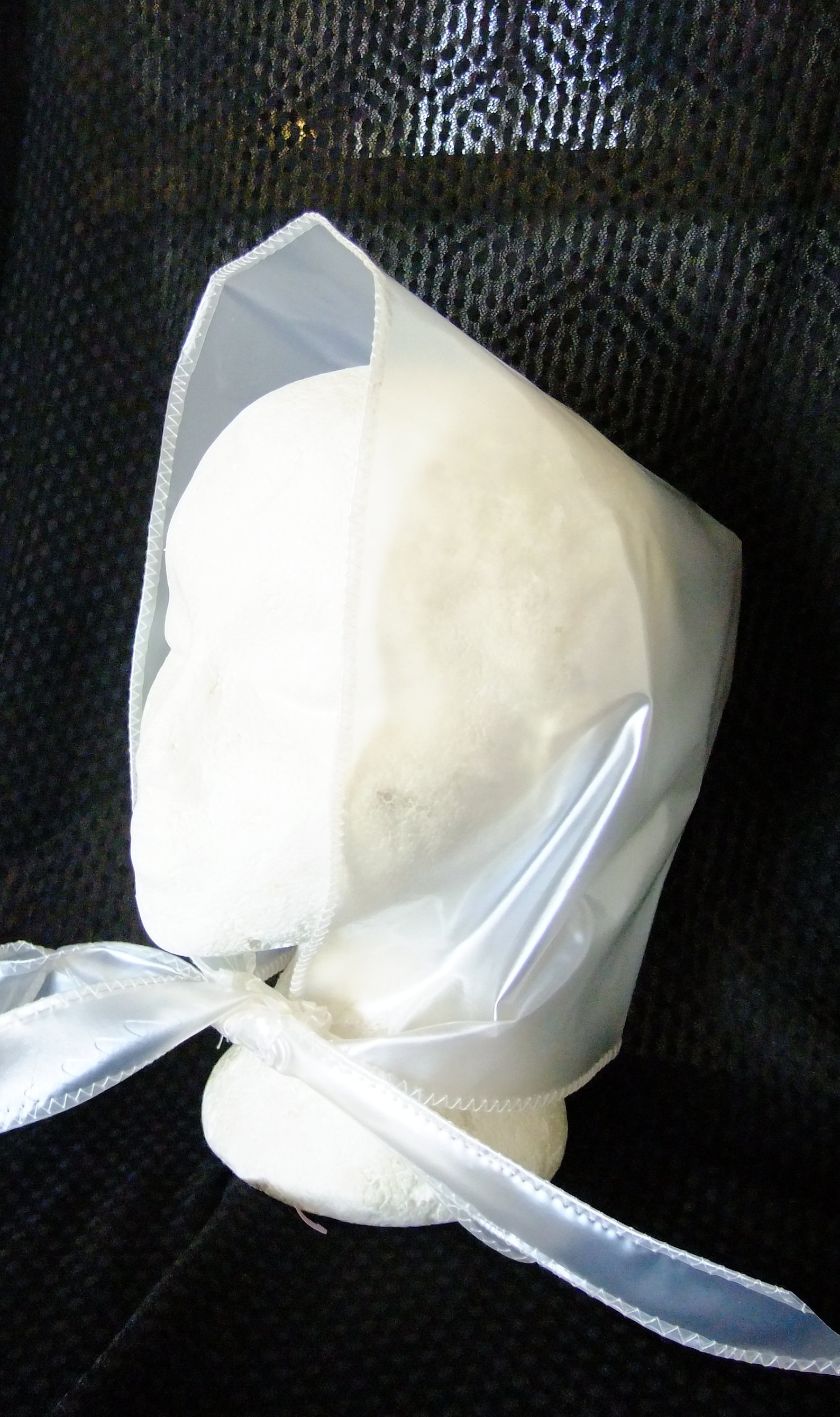 PVC Shiny Rain Bonnet Hood Hat Rainhat / Cap. Pearly White - Etsy UK