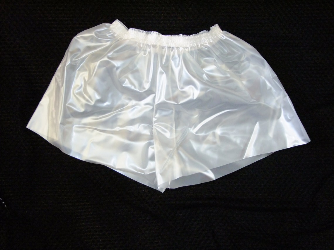 PVC Boxers / Shorts Shiny Pearly White Semi Clear / See | Etsy
