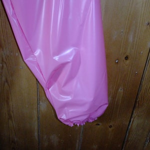 PVC Trousers Sissy Pink Plastic Joggers Jogging Bottoms Pull on ...