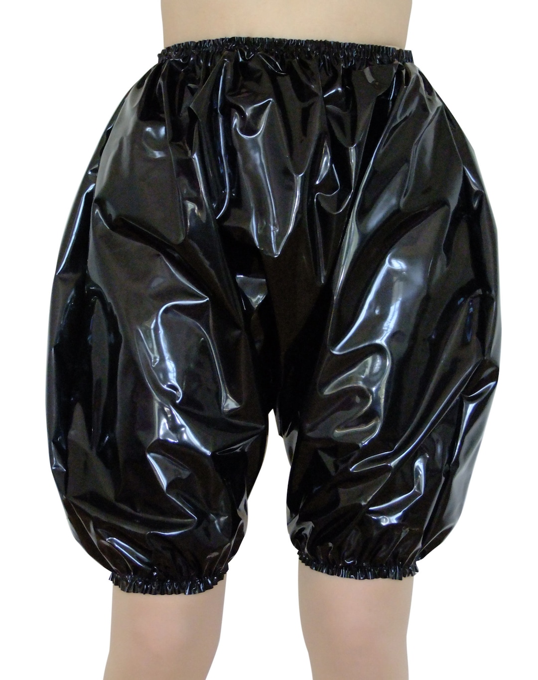 PVC Bloomers (pants/knickers). Shiny Black PVC. 2 Sizes (l/xl, 2xl/3xl ...