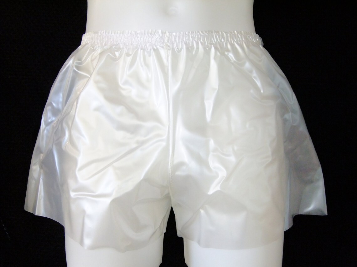 PVC Boxers / Shorts Shiny Pearly White Semi Clear / See - Etsy UK