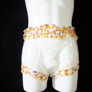Full PVC Knickers / Pants / Panties / Diaper Cover. Glass Clear ...
