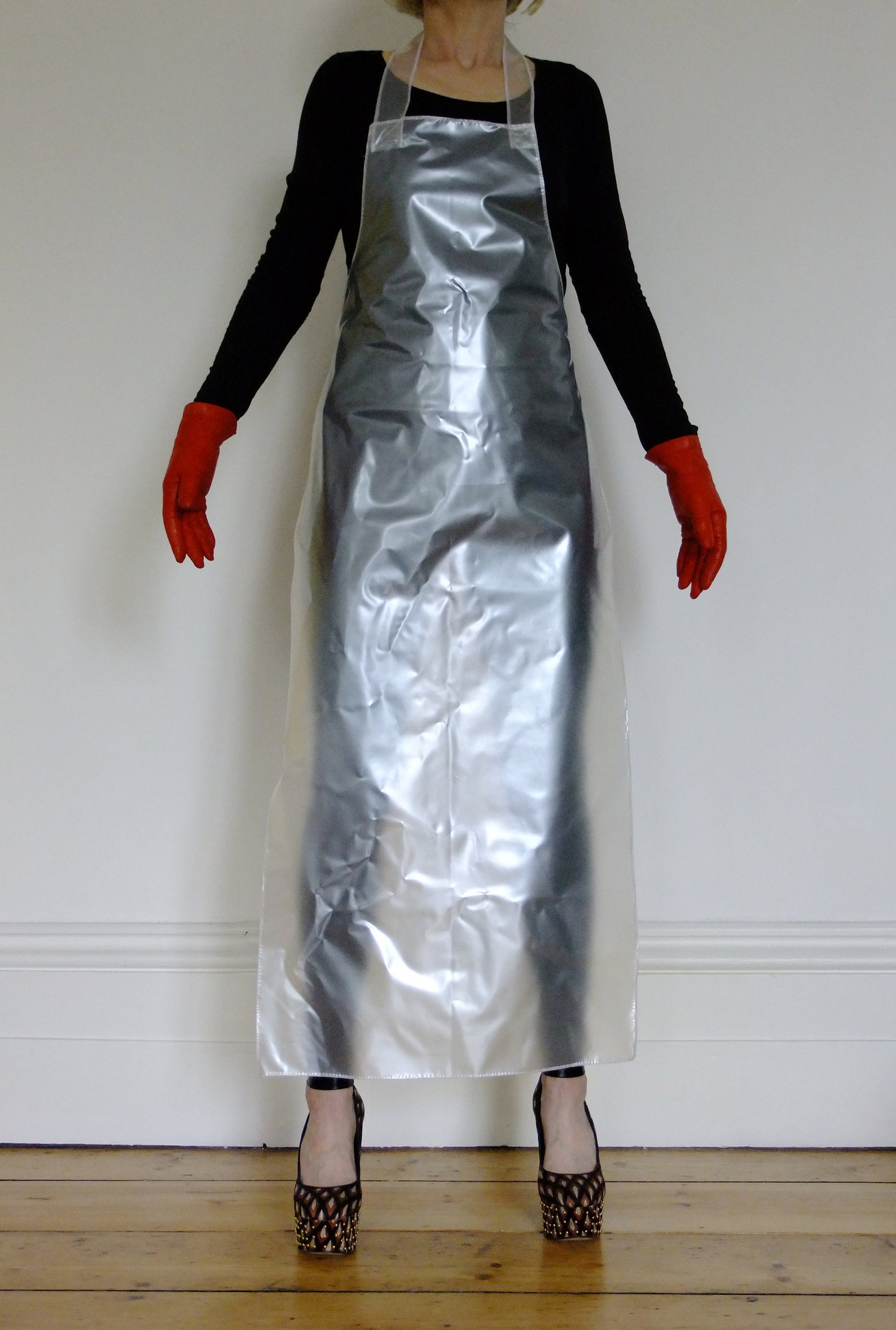 Extra Long 48 / 122cm Shiny PVC Apron Pearly Semi - Etsy