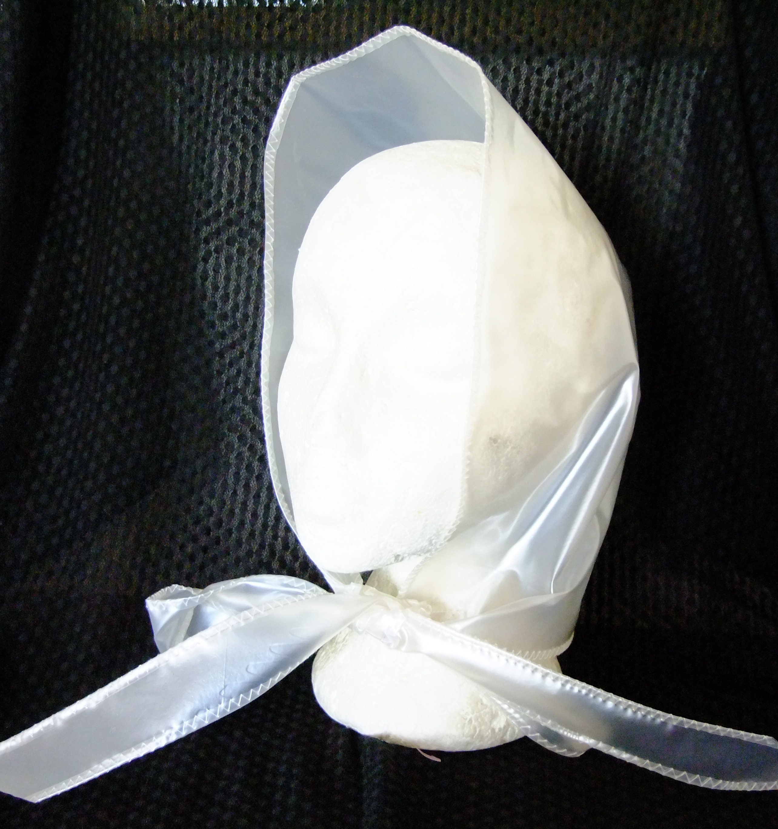 PVC Shiny Rain Bonnet Hood Hat Rainhat / Cap. Pearly White - Etsy UK