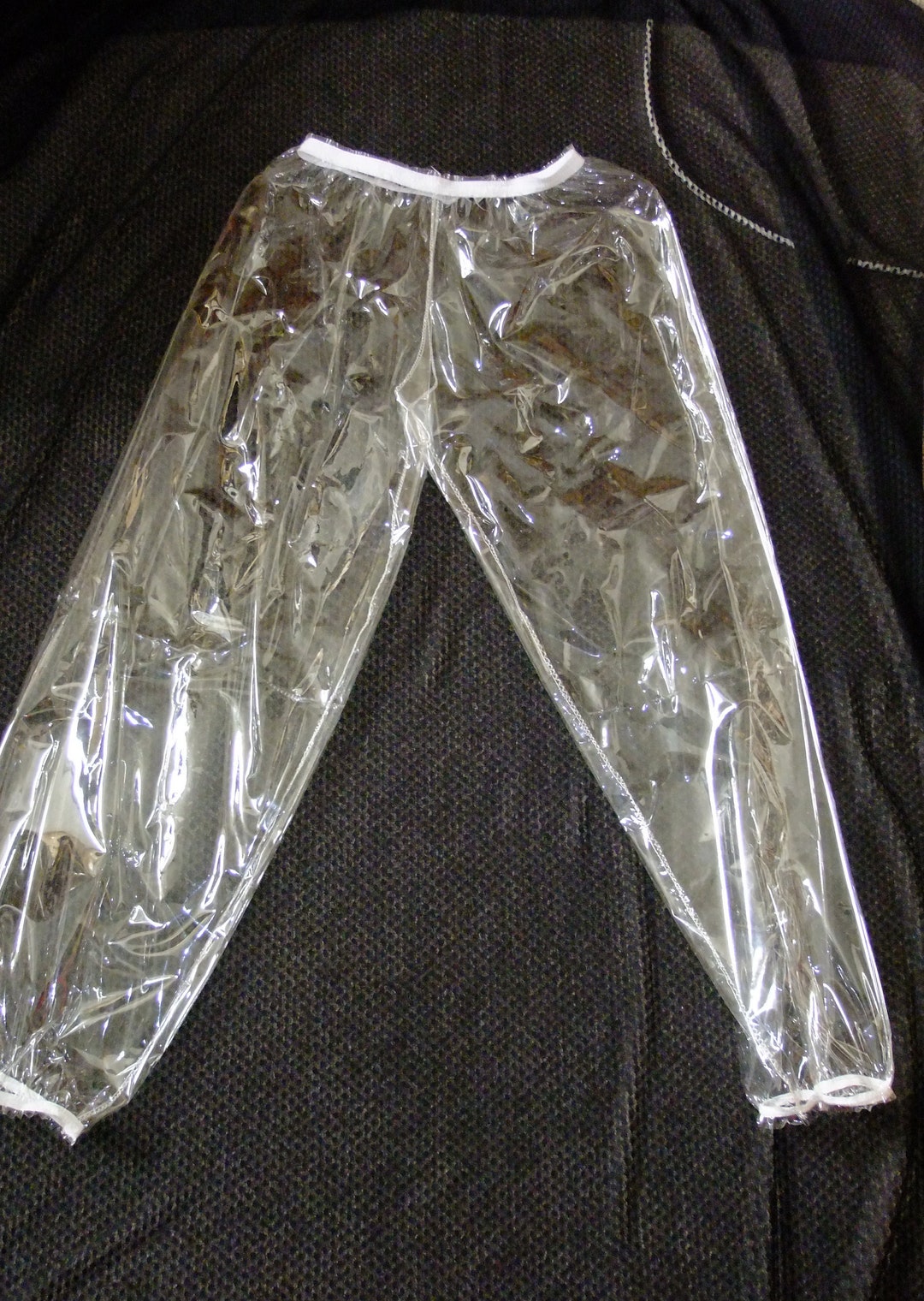 Glass Clear PVC Trousers Jogging Bottoms, Joggers, Pants 3 sizes ...