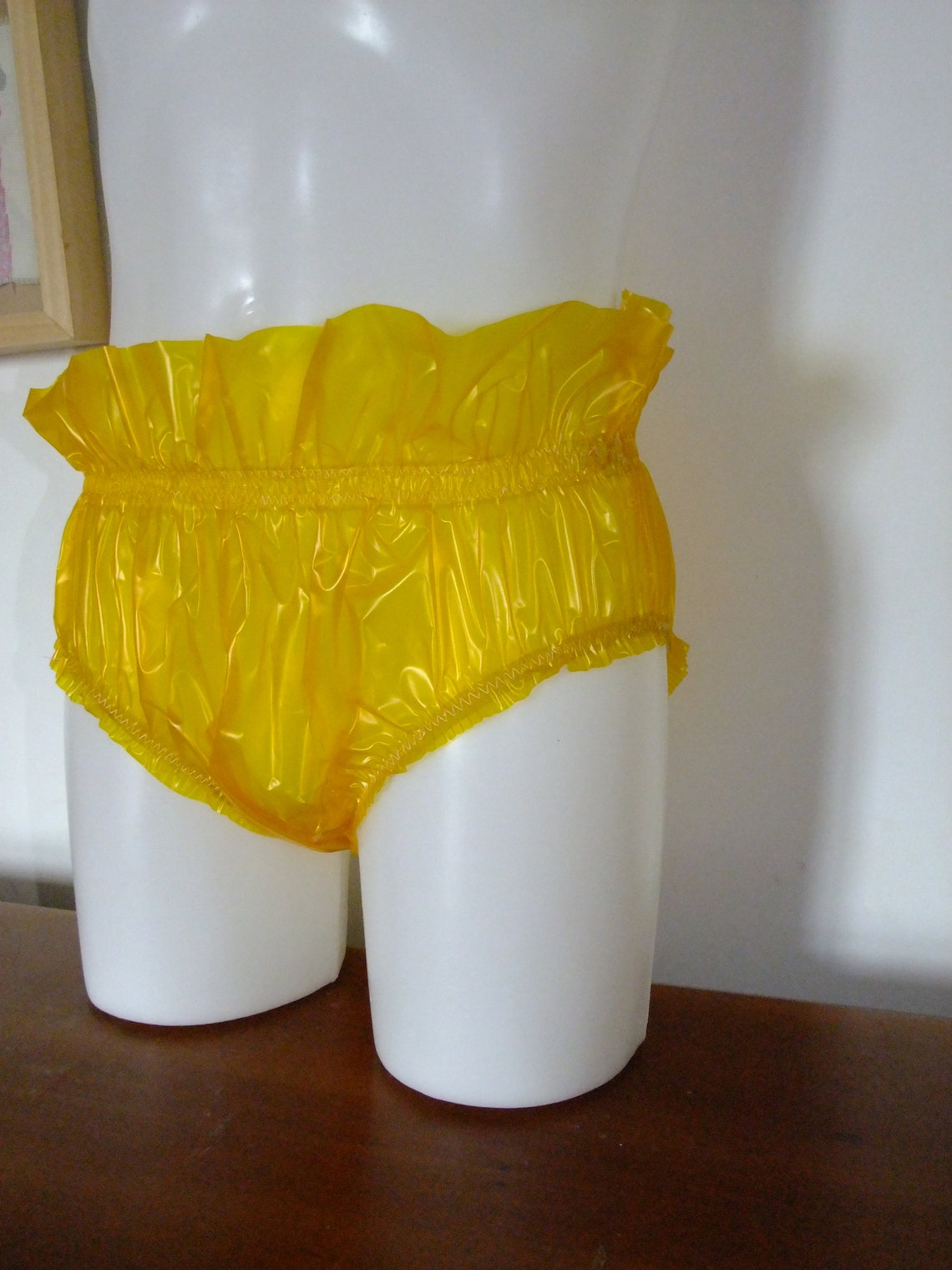 Sissy Pvc Pants Frilly Plastic Panties Knickers Underwear Etsy