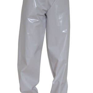 Shiny PVC Trousers: Unisex Elastic Waist Joggers - Black, Pink, Clear ...