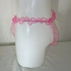 Clear PVC Frilly Briefs Sissy Panties See Through Plastic Wide Crotch ...