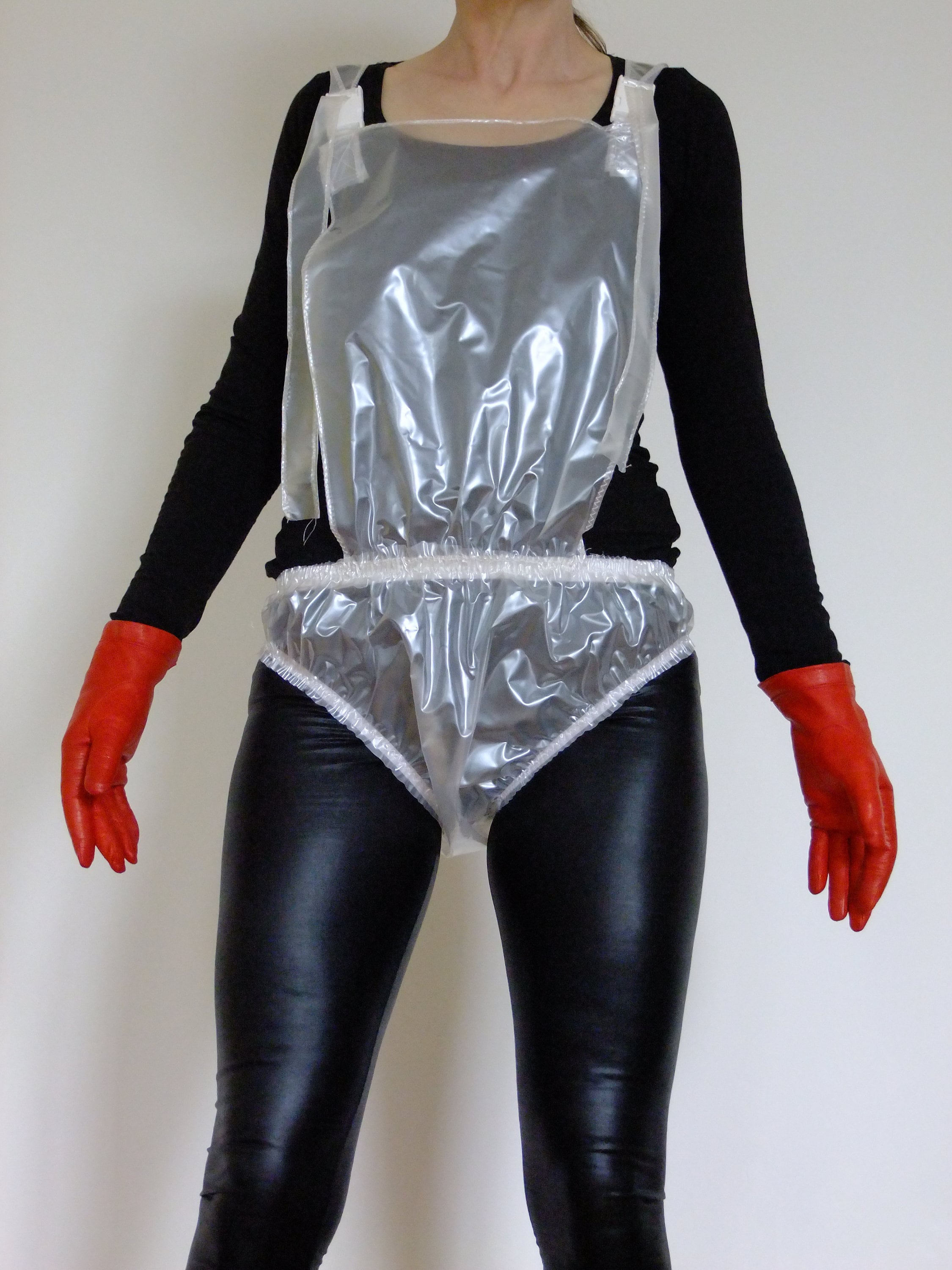 Shiny Pearly Semi Clear White PVC Romper Pants / Playsuit - Etsy UK