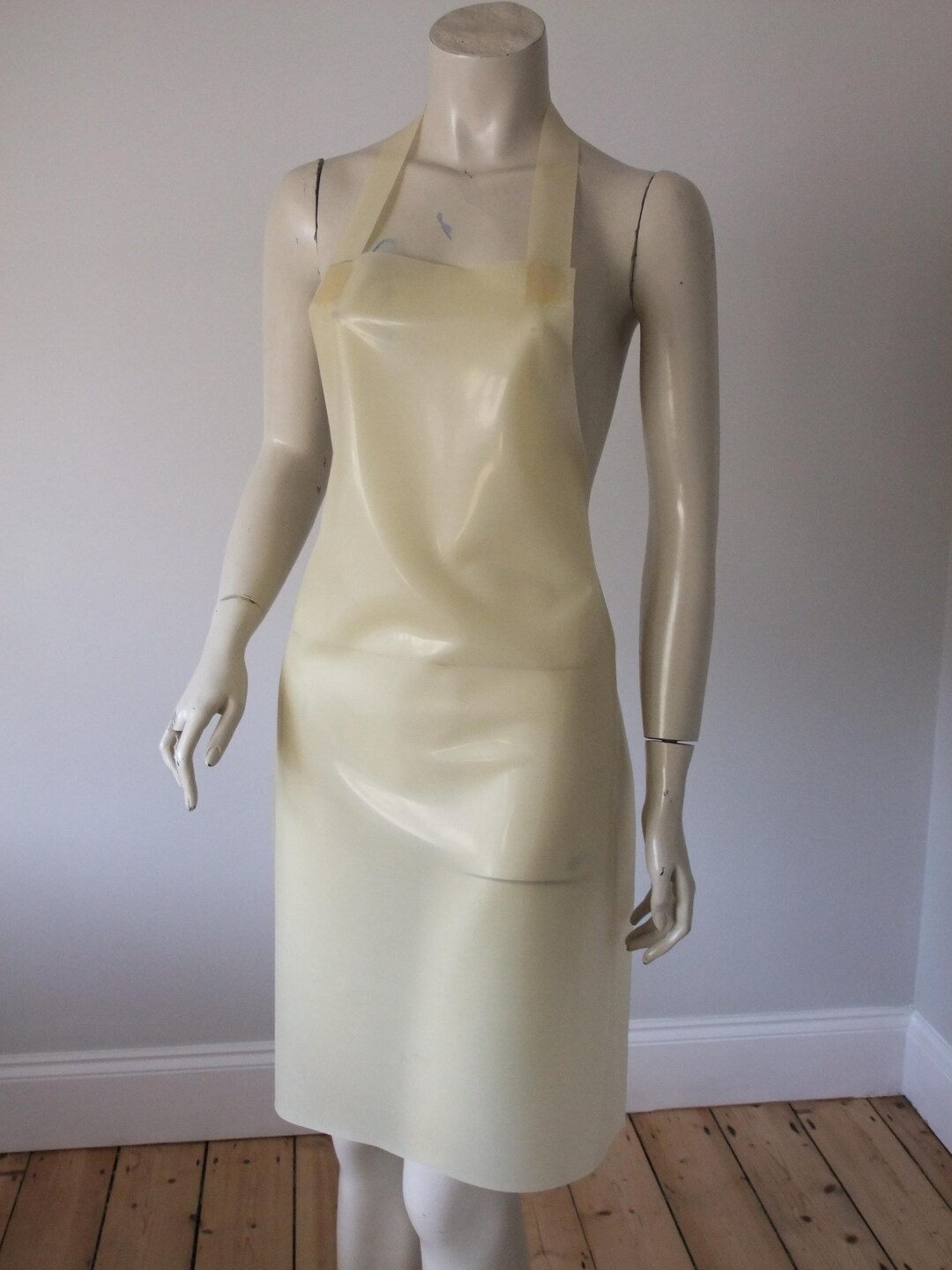 Rubber Apron Latex Coverall Semi Clear Natural Pinny Overall Kitchen ...