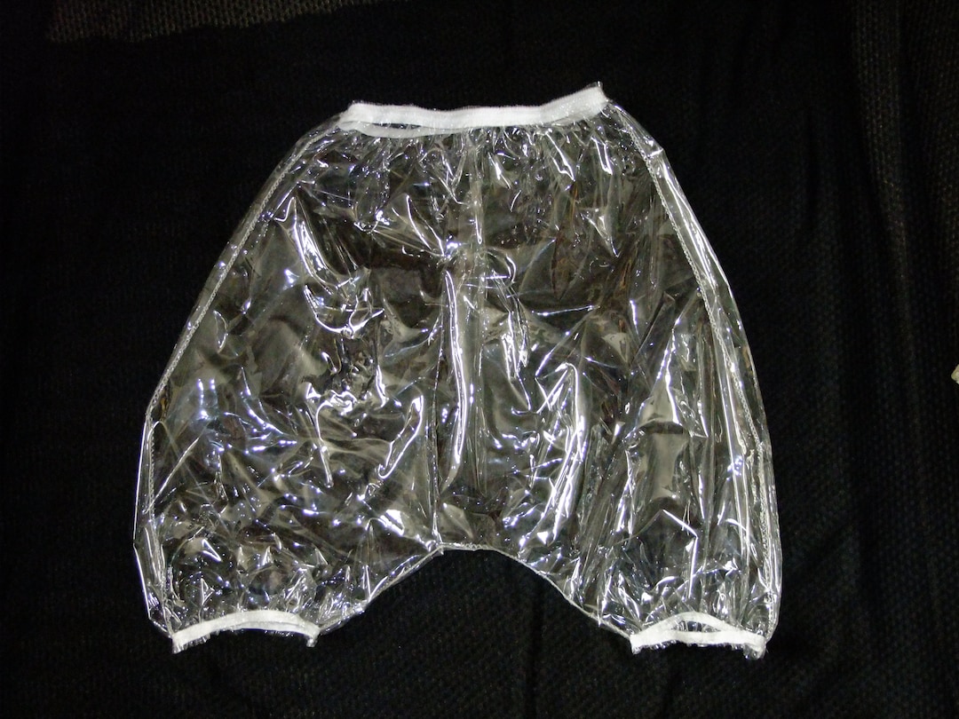 Clear PVC Directoire Knickers Bloomers See Through Plastic Panties Old ...