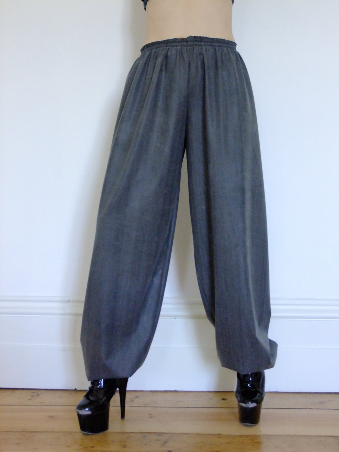 Black Rubber Jogging Trousers: Unisex Latex Mix Joggers - Etsy
