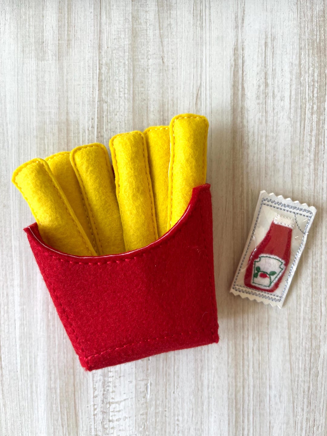 Felt French Fries, Pretend French Fries, Play French Fry, Pretend Food ...