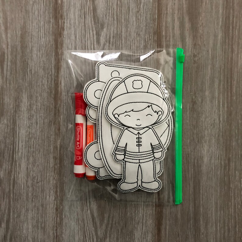 Reusable Coloring Page Coloring Doll Dry Erase Coloring | Etsy