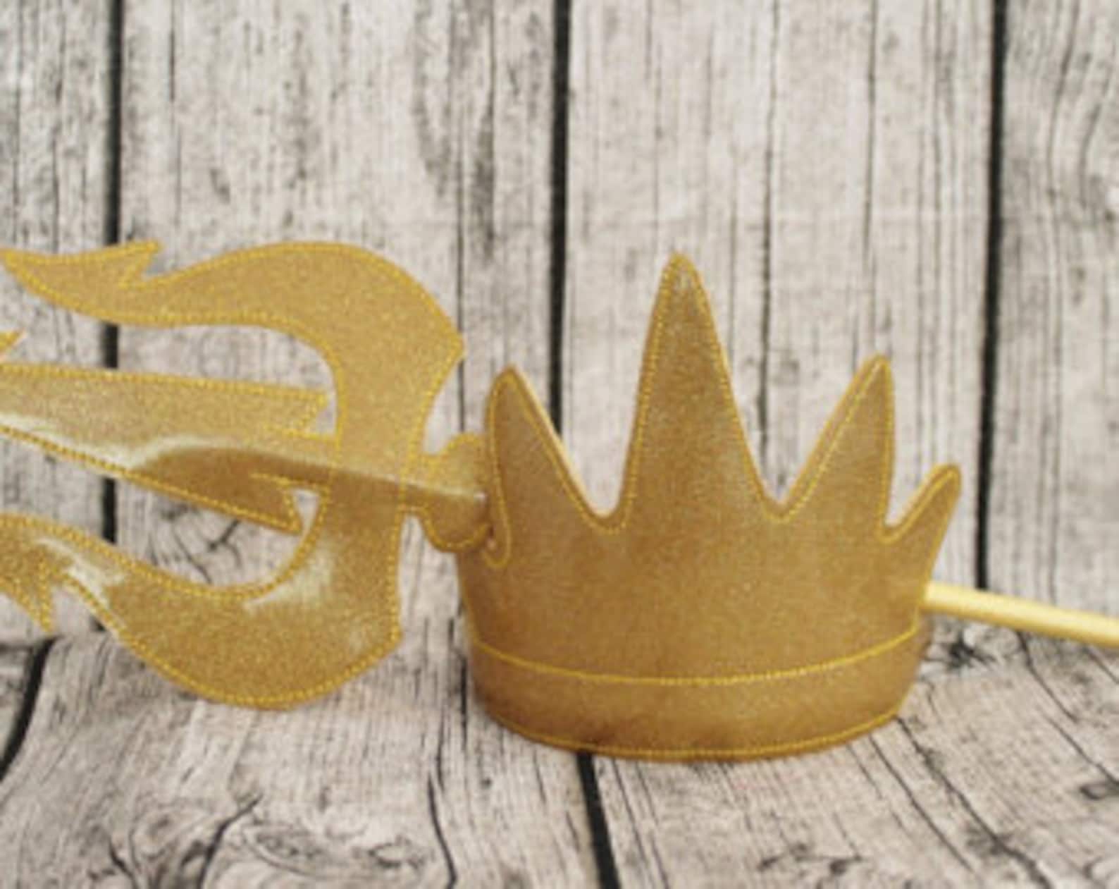 Adult King Triton Tiara Crown or Trident Ursula Costume - Etsy