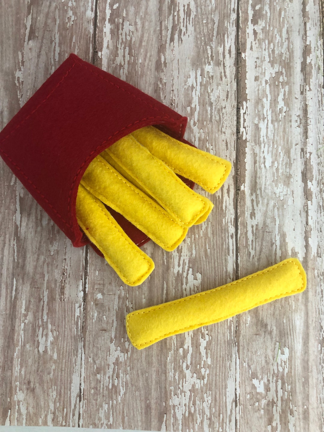 Felt French Fries Pretend French Fries Play French Fry - Etsy