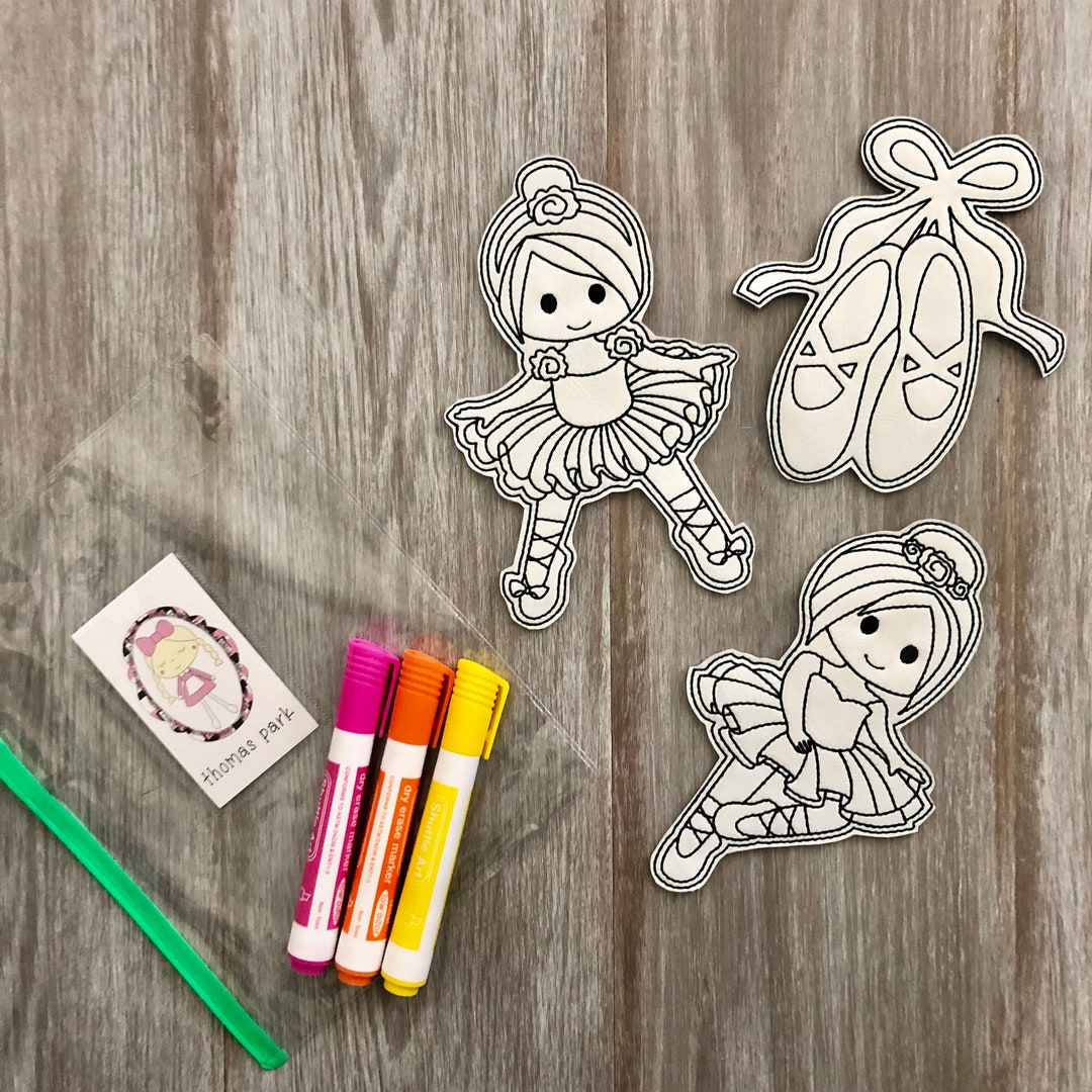 Reusable Coloring Page, Coloring Doll, Dry Erase Coloring Doll ...