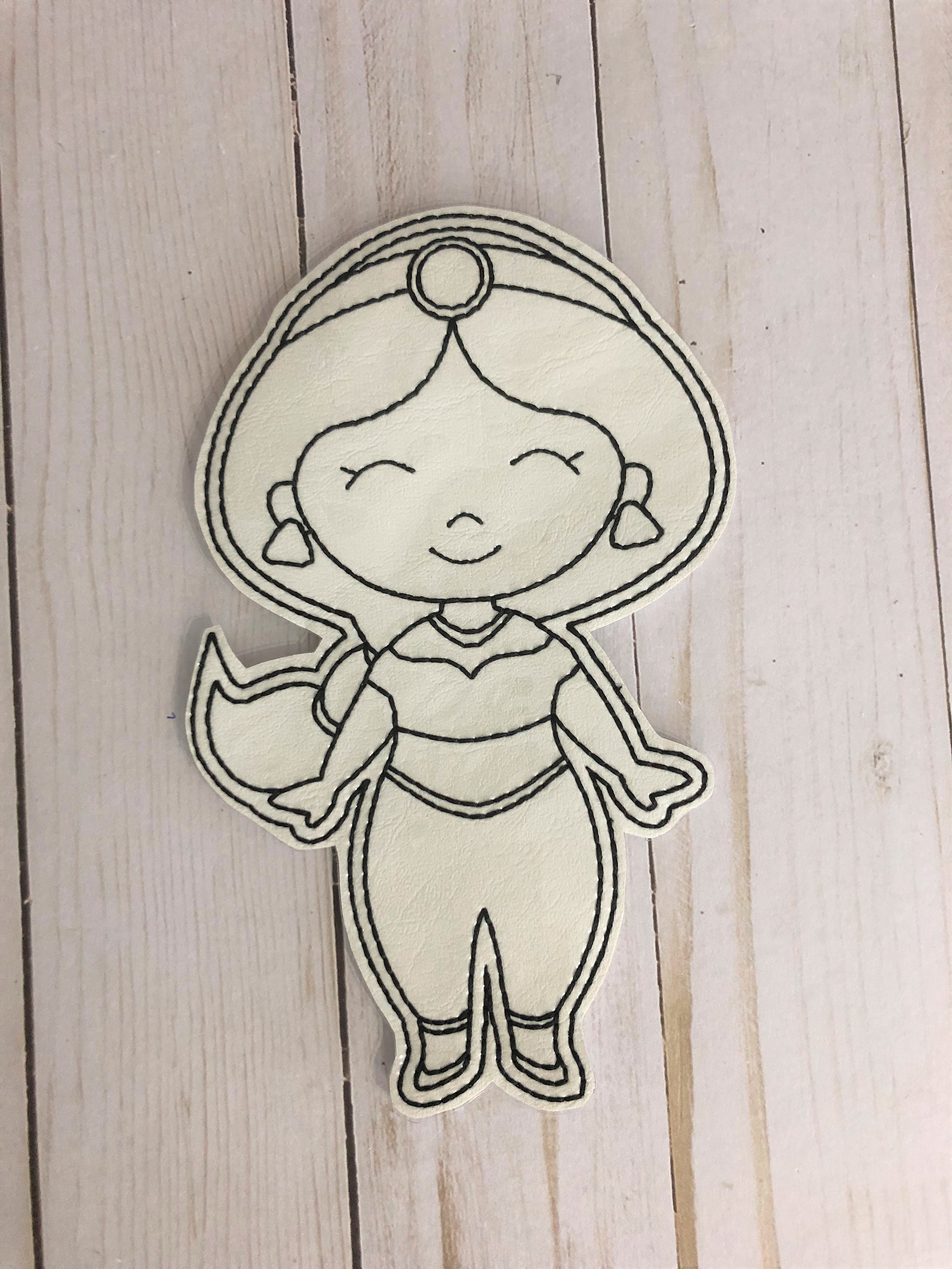 Reusable Coloring Page Coloring Doll Dry Erase Coloring | Etsy