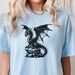 Vintage Dragon PNG, Fantasy Dragon Illustration Digital Sublimation POD ...