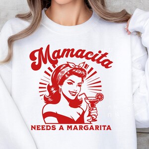 Mamacita Needs A Margarita PNG SVG, Retro Graphic Printable, Trendy ...