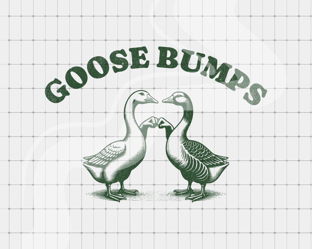 Goose Bumps PNG, Retro Graphic Sublimation Printable, T Shirt Pod ...