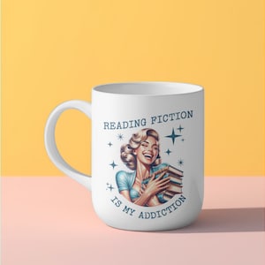 Reading Fiction is My Addiction PNG, Funny Retro Meme Graphic Printable ...