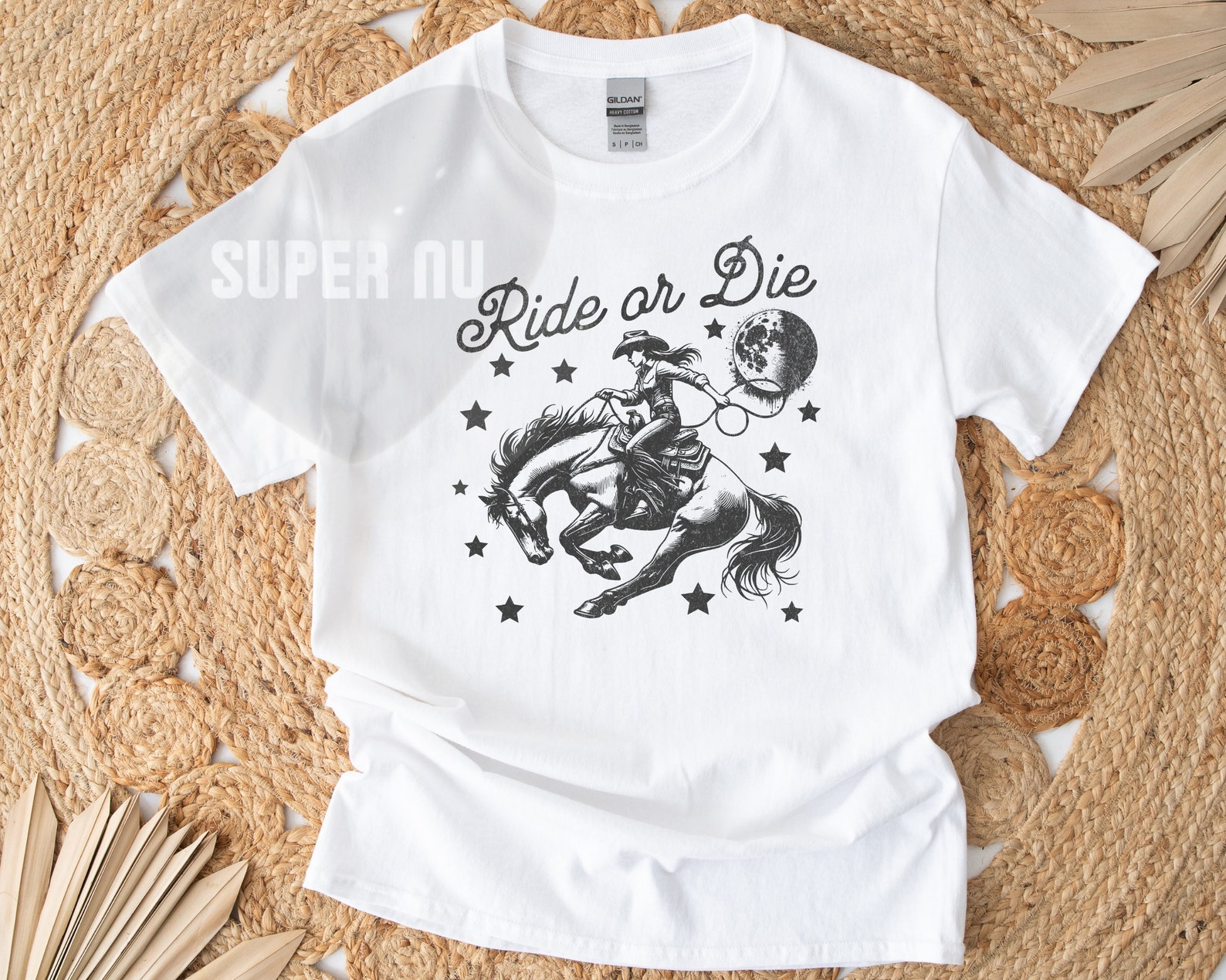 Cowgirl Ride or Die PNG, Western Digital Sublimation POD Design, Girl ...