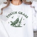 Touch Grass PNG, Funny Retro Illustration Meme Graphic Printable, POD ...