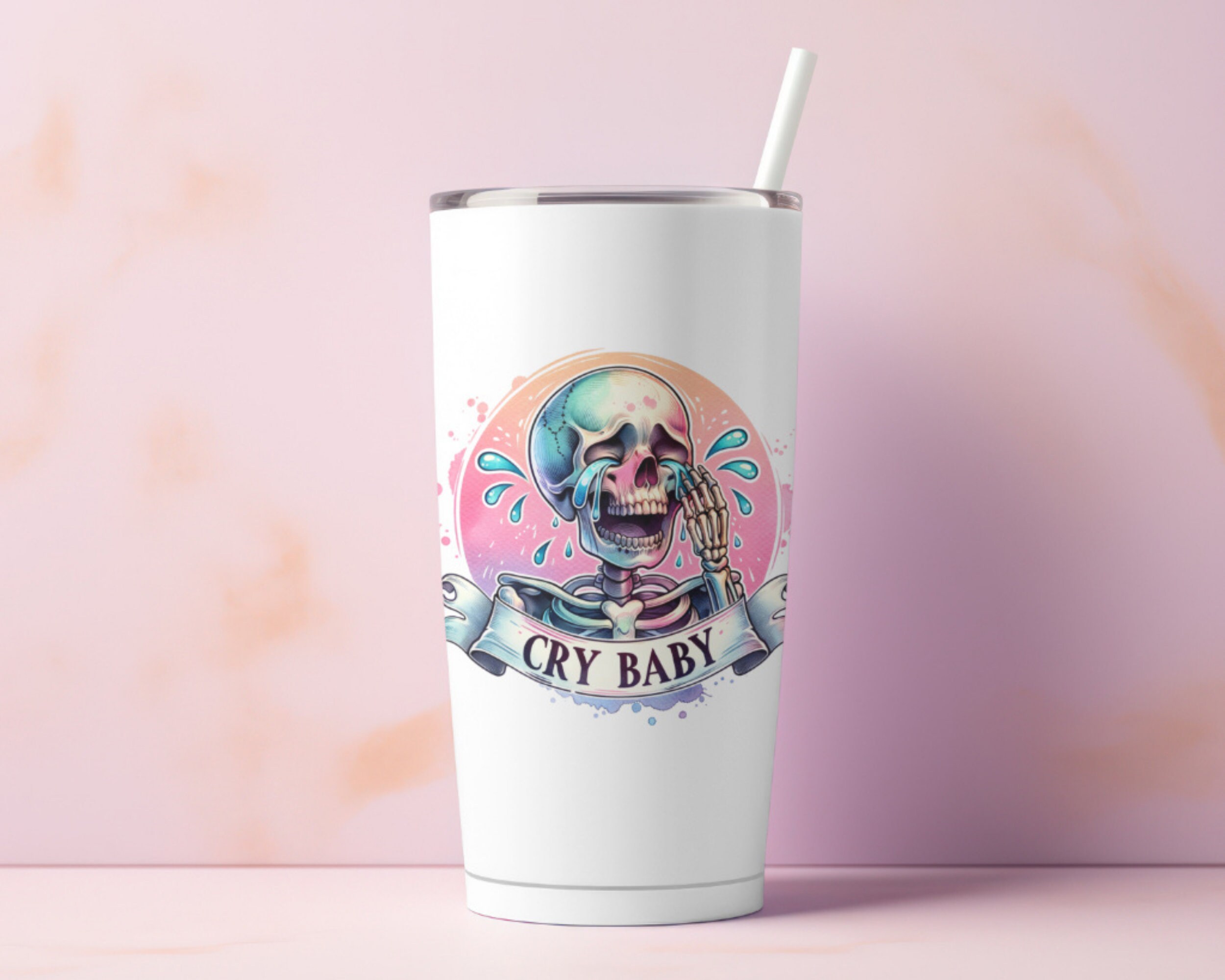 Cry Baby Skeleton PNG, Funny Retro Skeleton Meme Graphic Printable, POD ...
