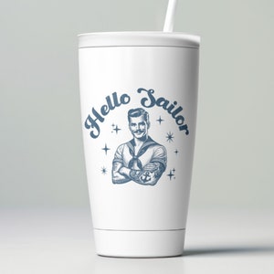Hello Sailor PNG, Funny Retro Nautical Man Meme Graphic Printable, POD ...
